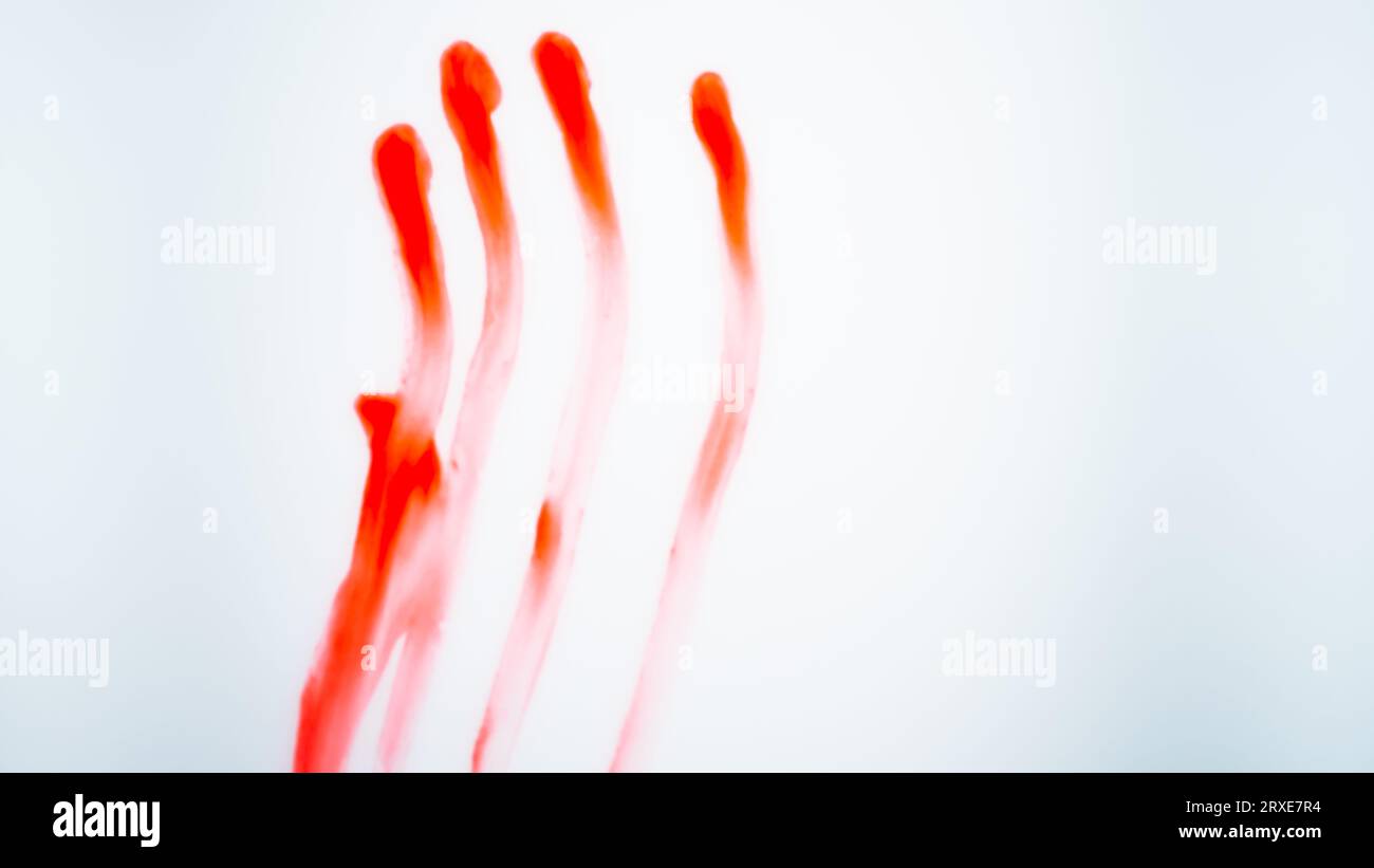 Bloody handprint sheet hi-res stock photography and images - Alamy