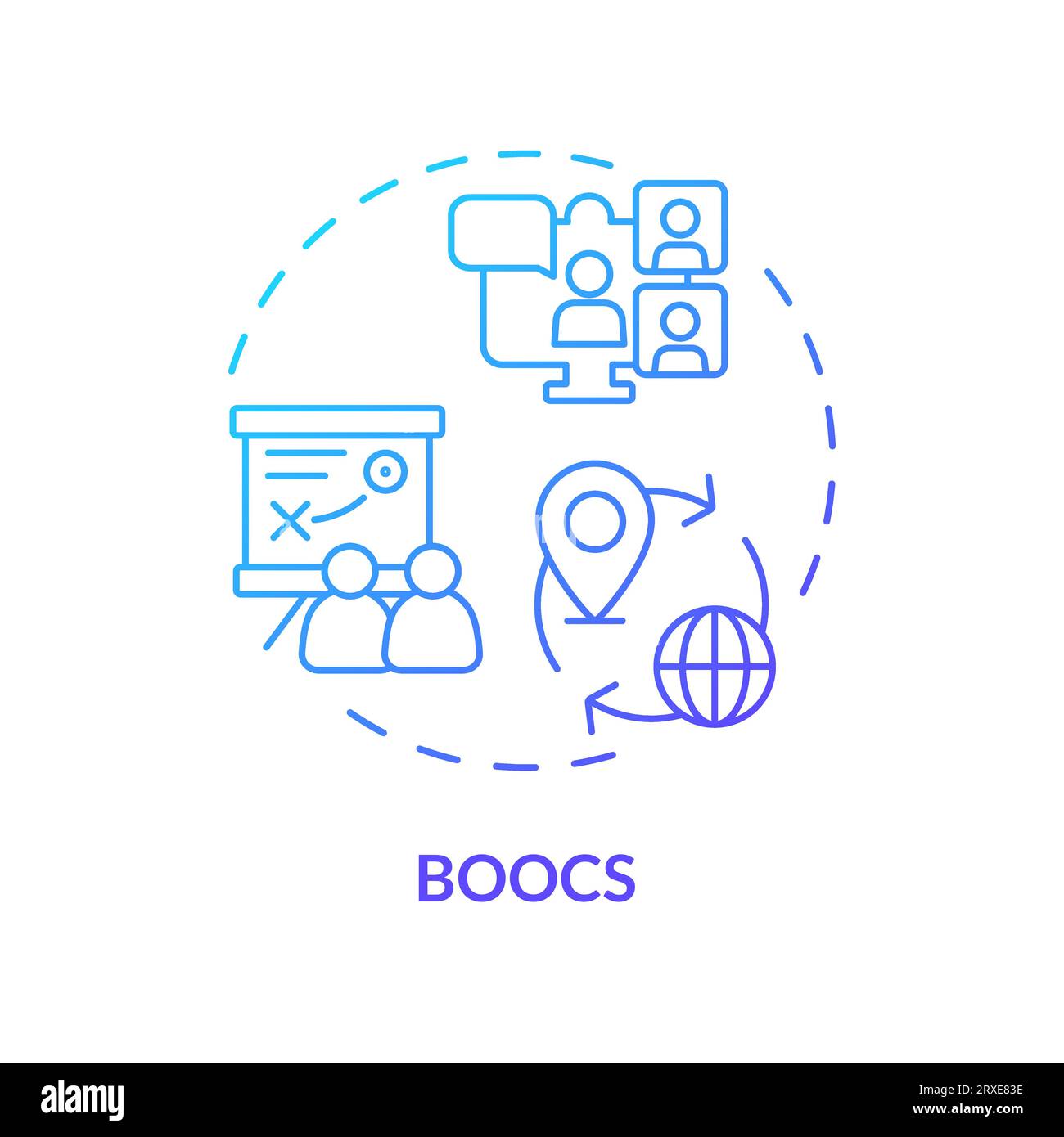2D gradient thin linear icon BOOCs concept Stock Vector Image & Art - Alamy 2D gradient thin linear icon BOOCs concept Stock Vector Image & Art - Alamy