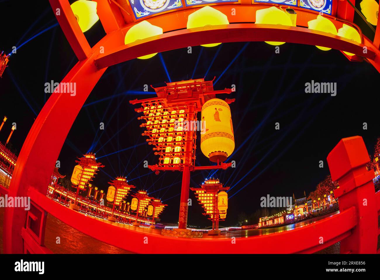 Fengnan City, China - February 4, 2023: Hetou Old Street Scenic Area ...