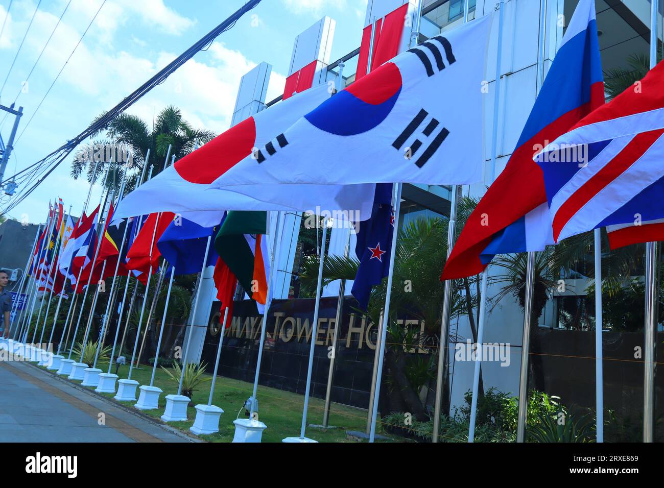 Asean flag conference hi-res stock photography and images - Alamy