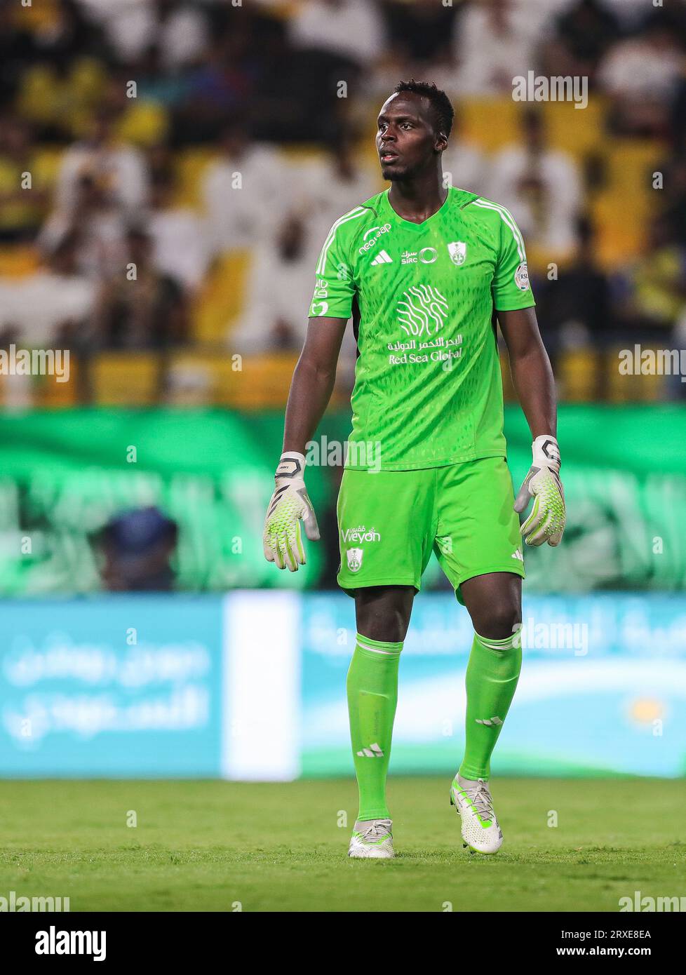Edouard Osoque Mendy #16 of Al-Ahli Saudi FC in action during their ...