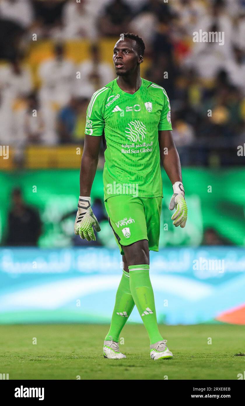 Edouard Osoque Mendy #16 of Al-Ahli Saudi FC in action during their ...