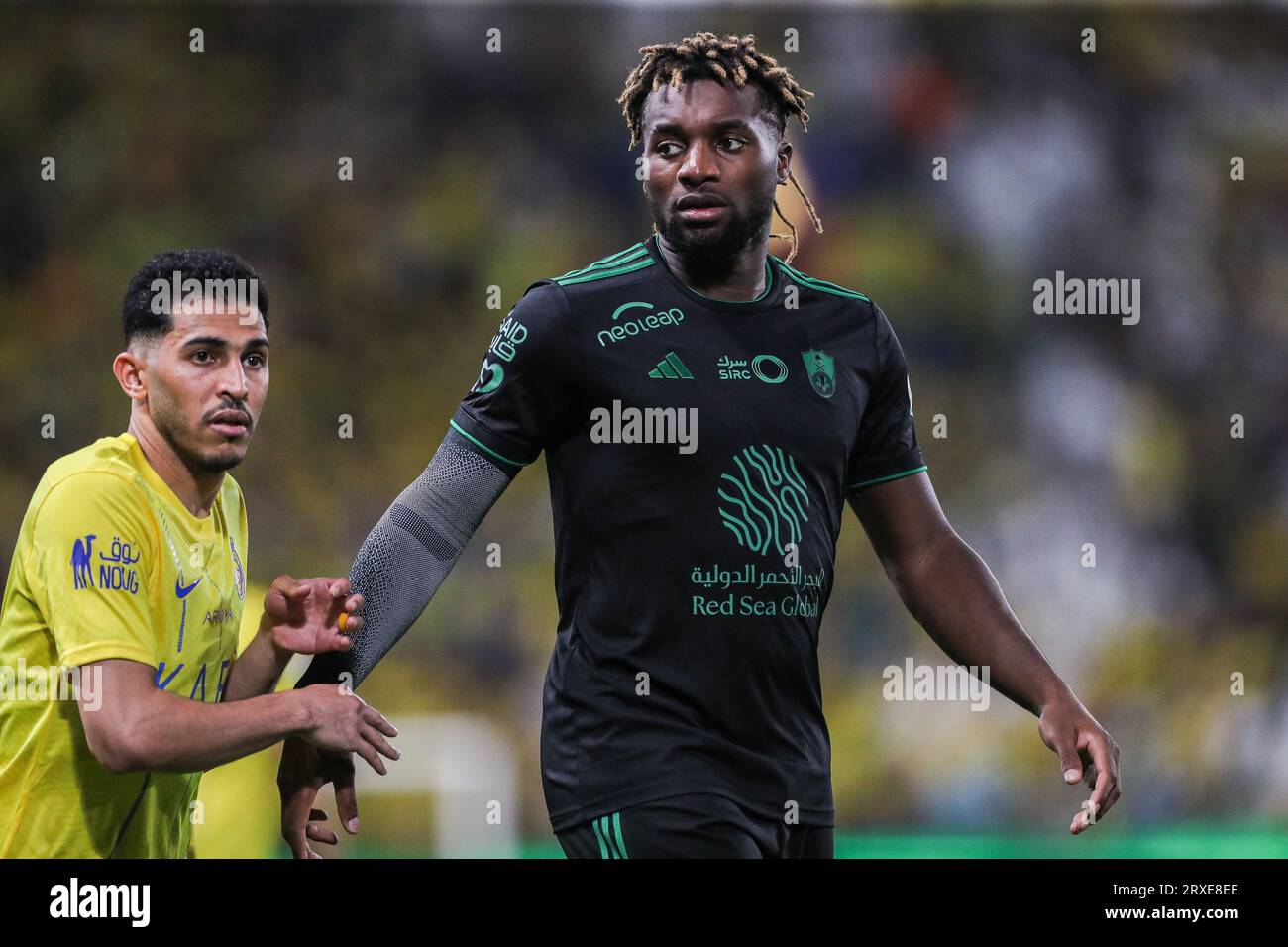 Allan Saint-Maximin #97 of Al-Ahli Saudi FC in action during their ...