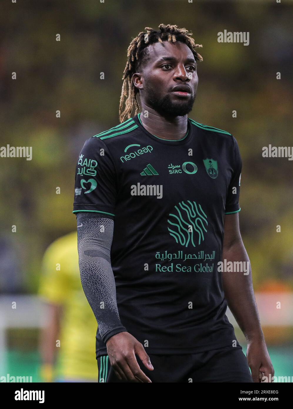 Allan Saint-Maximin #97 of Al-Ahli Saudi FC in action during their ...