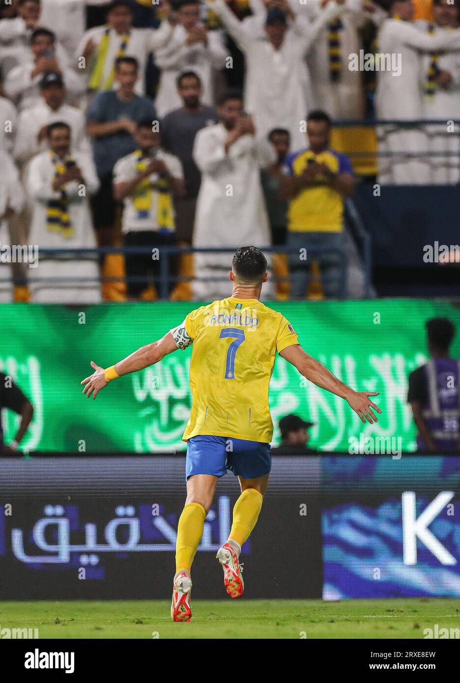 Cristiano Ronaldo Of Al Nassr Sfc Celebrates After Scoring A Goal
