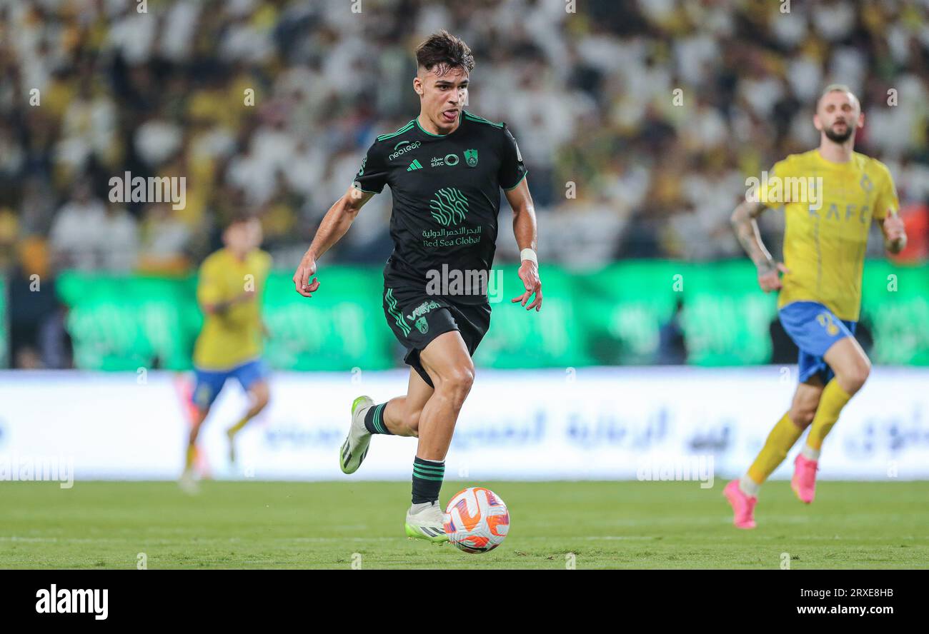 Gabriel Veiga #24 of Al-Ahli Saudi FC looks on during their Match Day 7 ...