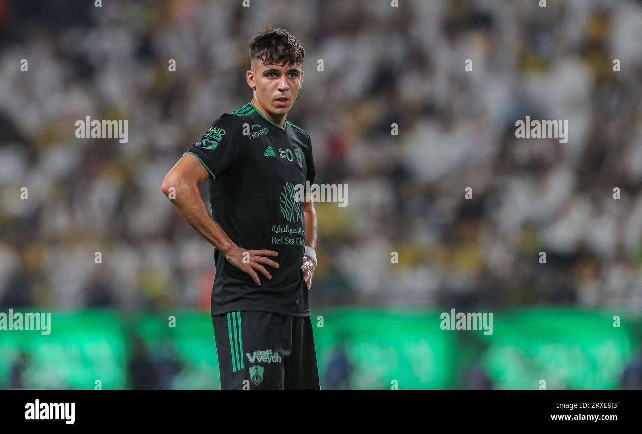 Gabriel Veiga #24 of Al-Ahli Saudi FC looks on during their Match Day 7 ...