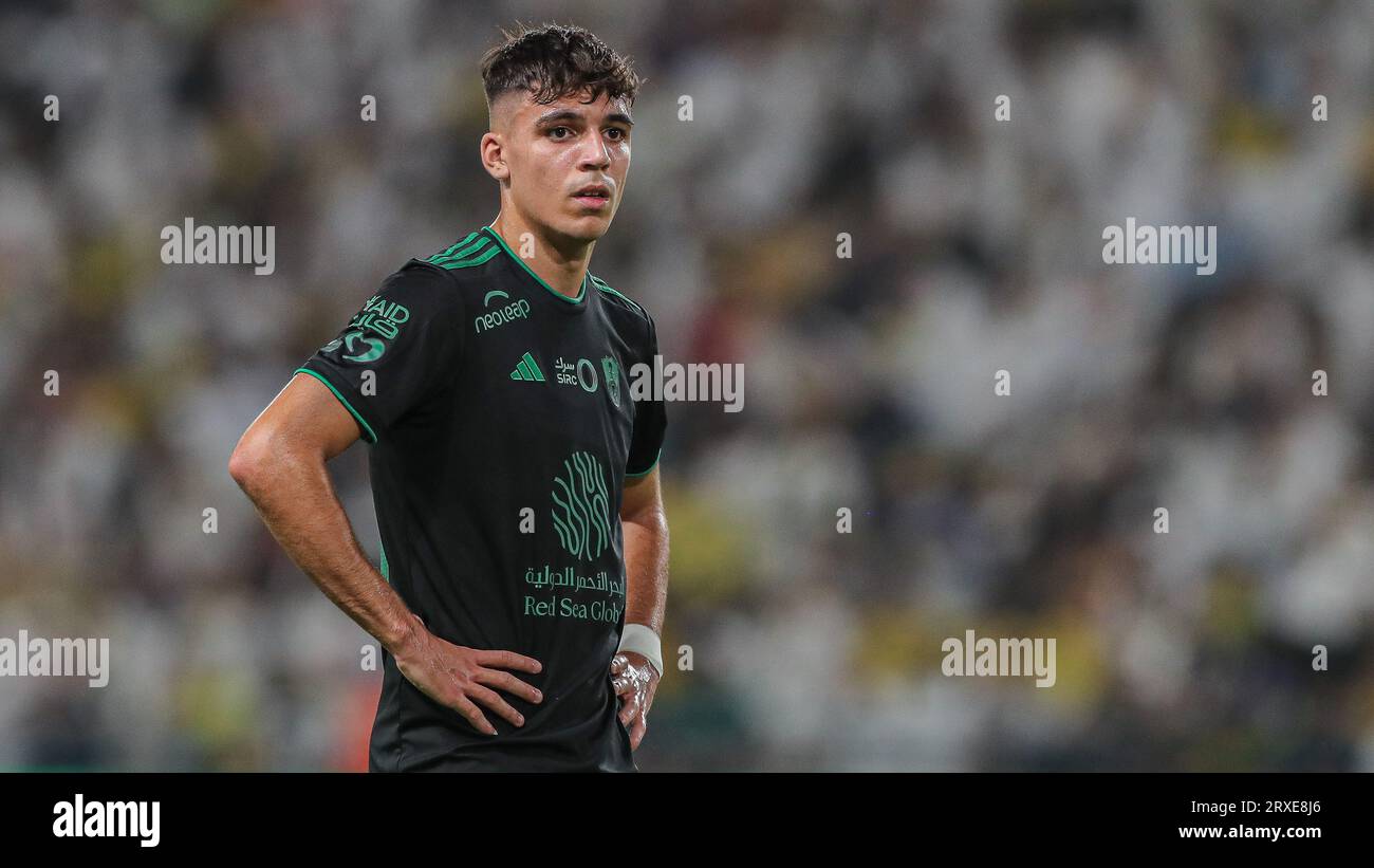 Gabriel Veiga #24 of Al-Ahli Saudi FC looks on during their Match Day 7 ...