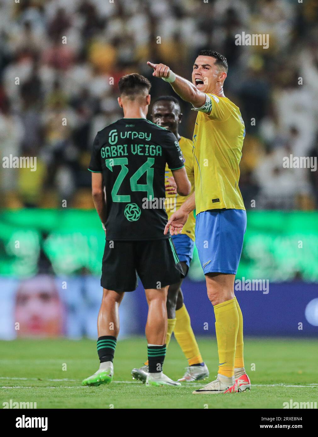 Cristiano Ronaldo Of Al Nassr Sfc Gestures During Their Match Day 7 Of