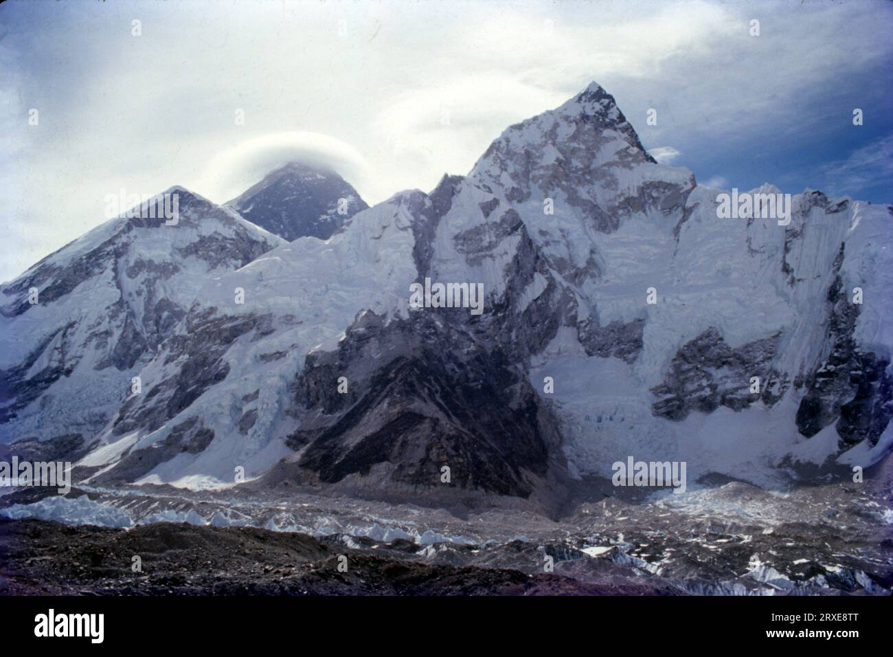 Himalayan Mountain Range, Snow Mountains, India-Nepal, Asia Stock Photo ...