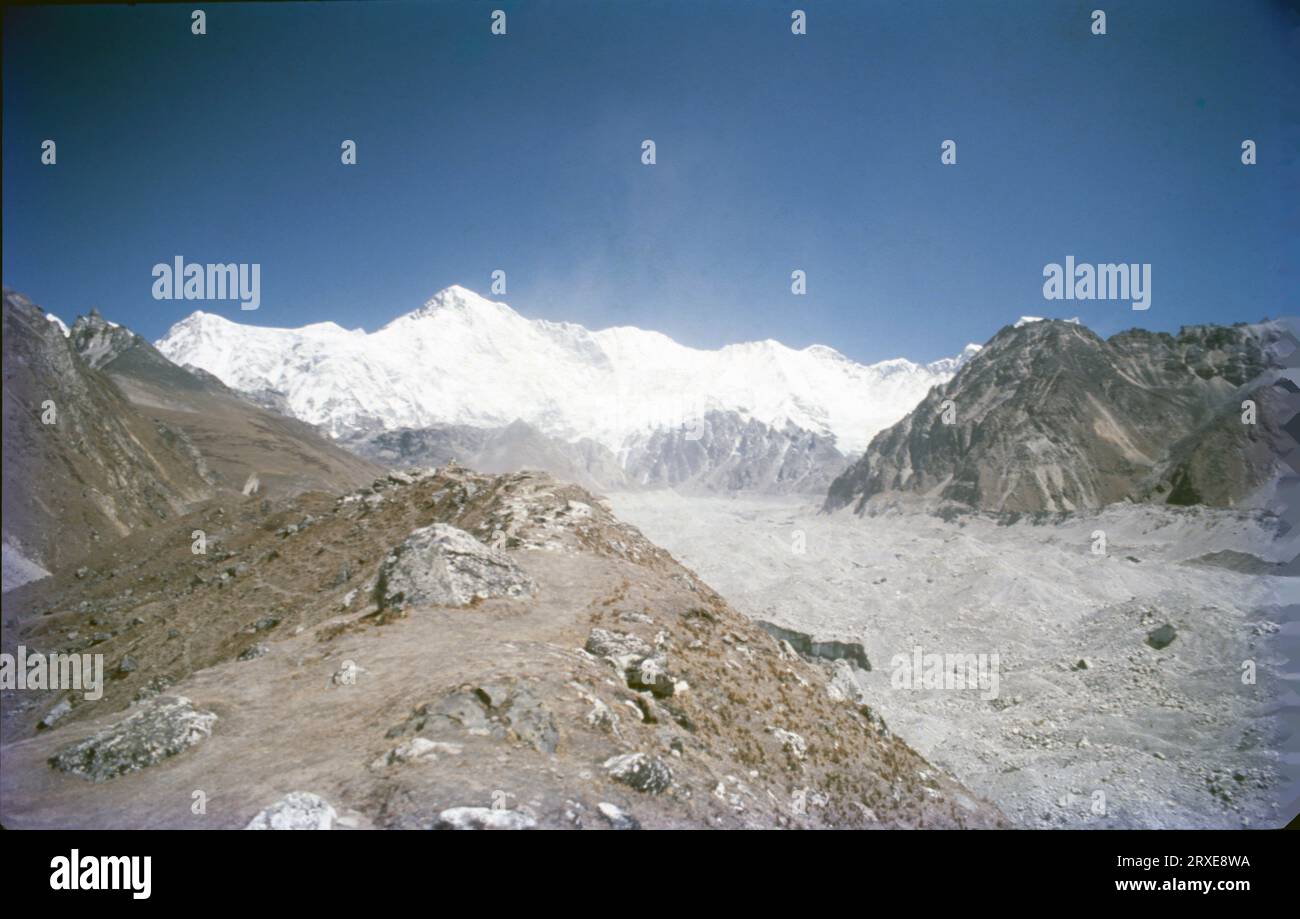 Himalayan Mountain Range, Snow Mountains, India-Nepal, Asia Stock Photo ...