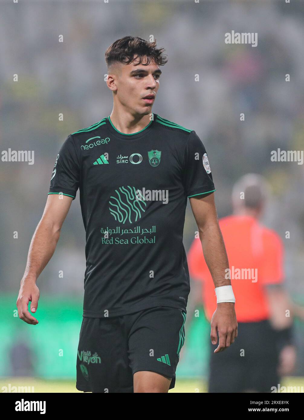 Gabriel Veiga #24 of Al-Ahli Saudi FC looks on during their Match Day 7 ...