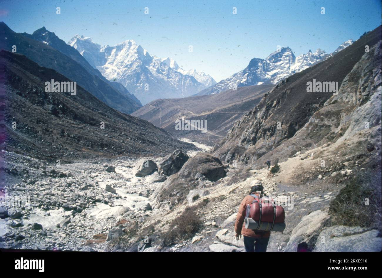 Himalayan Mountain Range, Snow Mountains, India-Nepal, Asia Stock Photo ...