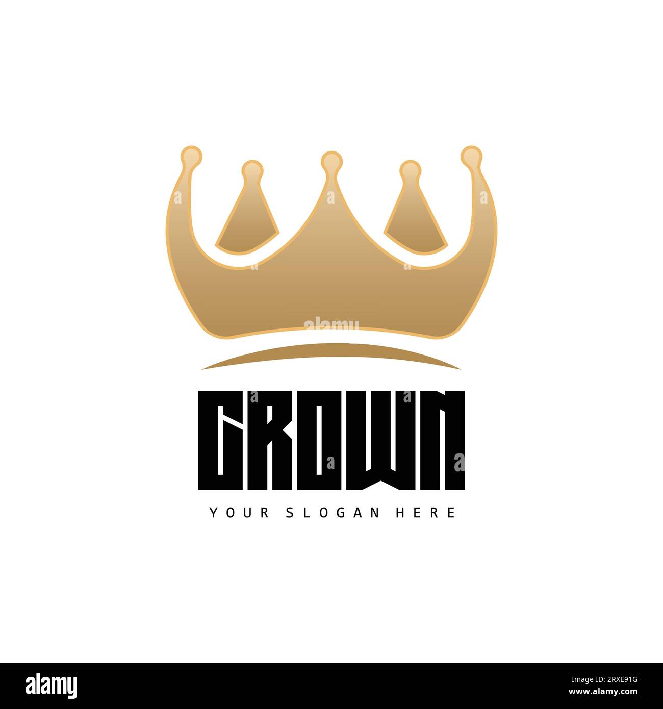 Queen Crown Symbol Simple Modern And Simple Queen Crown Logo Design On