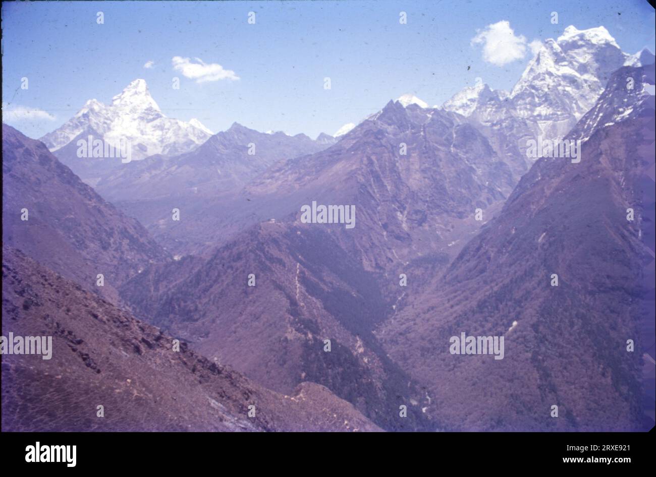 Himalayan Mountain Range, Snow Mountains, India-Nepal, Asia Stock Photo ...