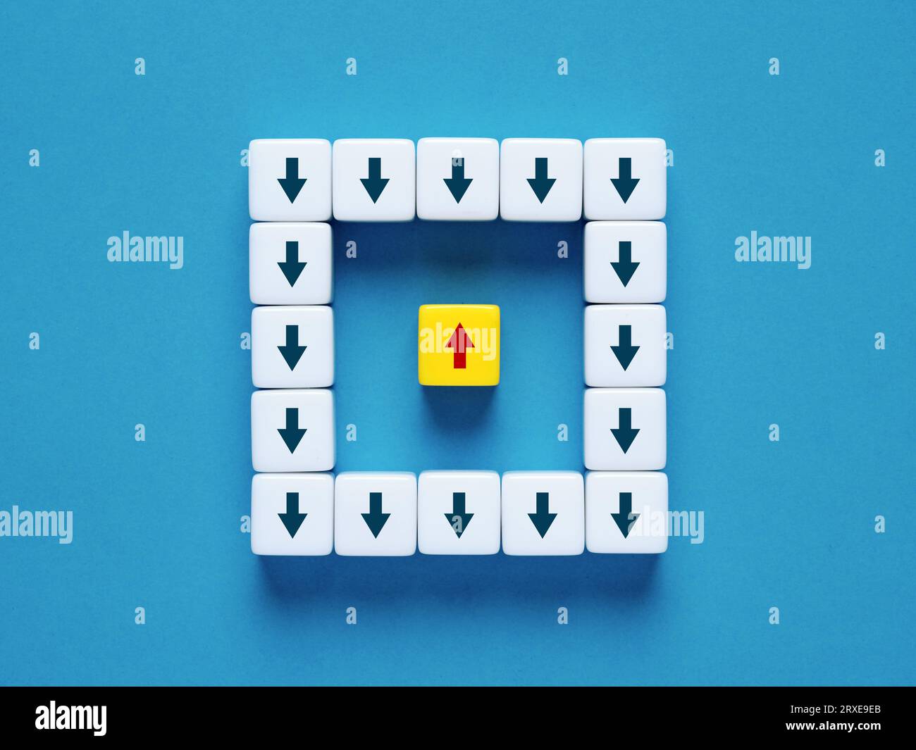 Leadership and individuality. Think different and standing out from the ...