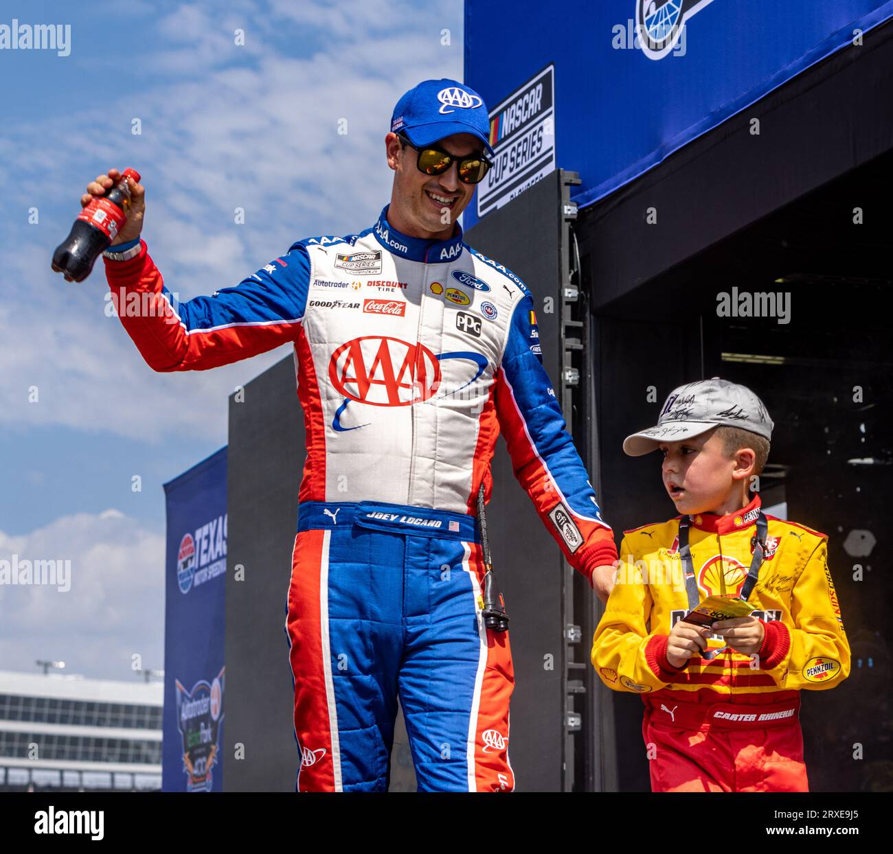 Fort Worth, Texas - September 24rd, 2023: Joey Logano, driver of the ...