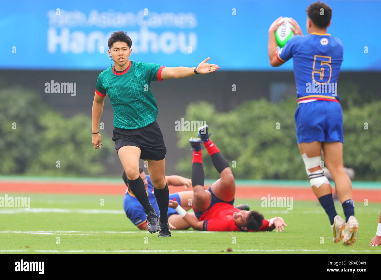 Hangzhou, China. 24th Sep, 2023. Ibuki Tetsuka (referee) Rugby : Men's ...