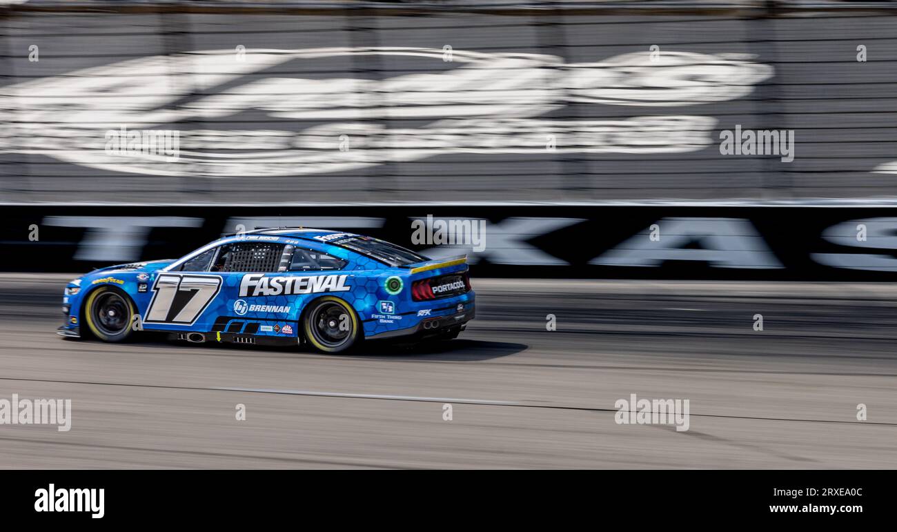 Fort Worth, Texas - September 24rd, 2023: Chris Buescher, driver of the ...