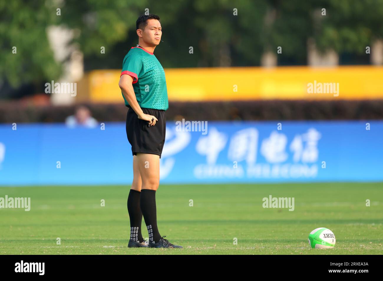 Hangzhou, China. 24th Sep, 2023. Ryoji Hirose (referee) Rugby : Men's ...