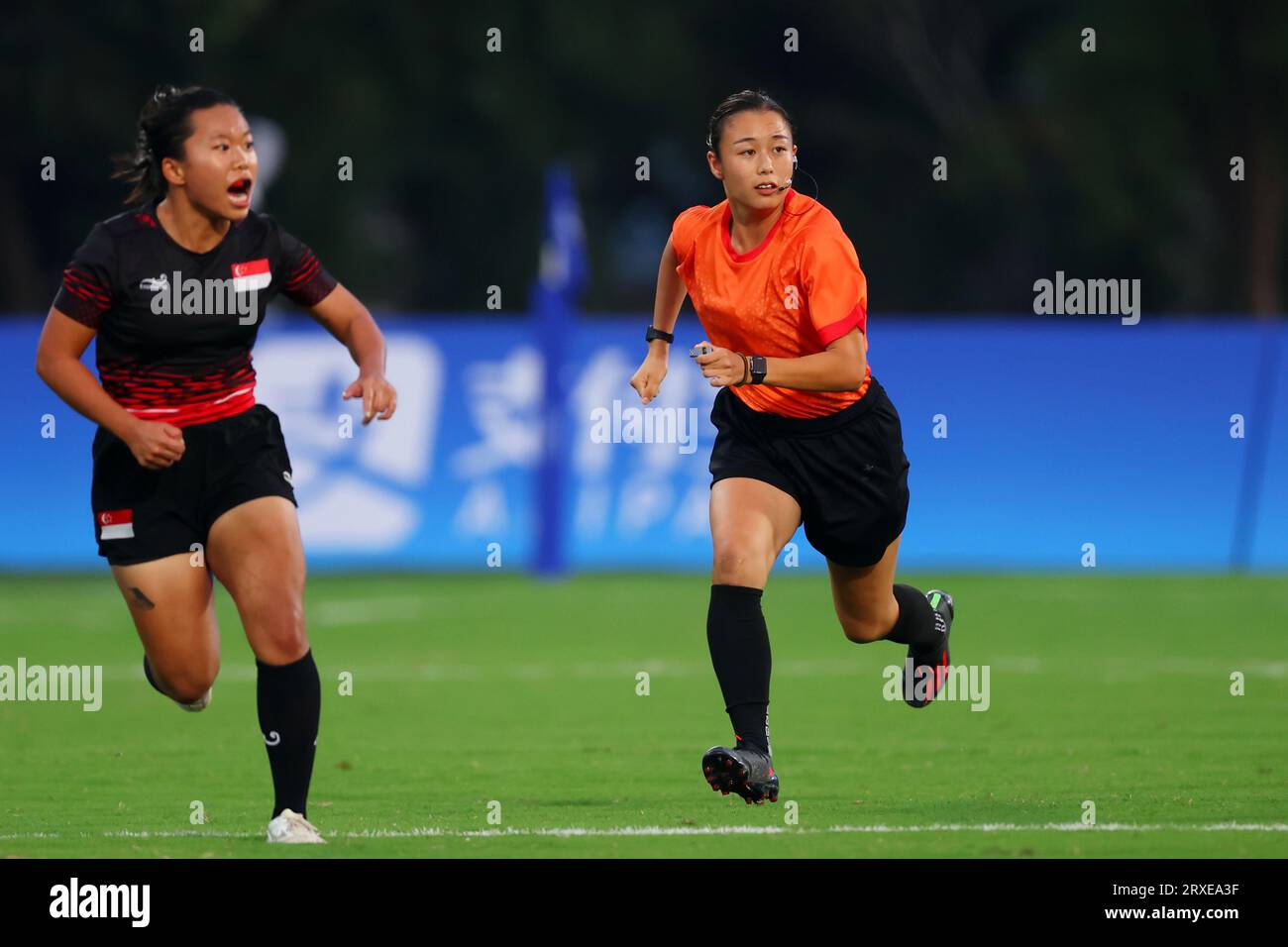 Hangzhou, China. 24th Sep, 2023. Hibiki Ikeda (referee) Rugby : Women's ...