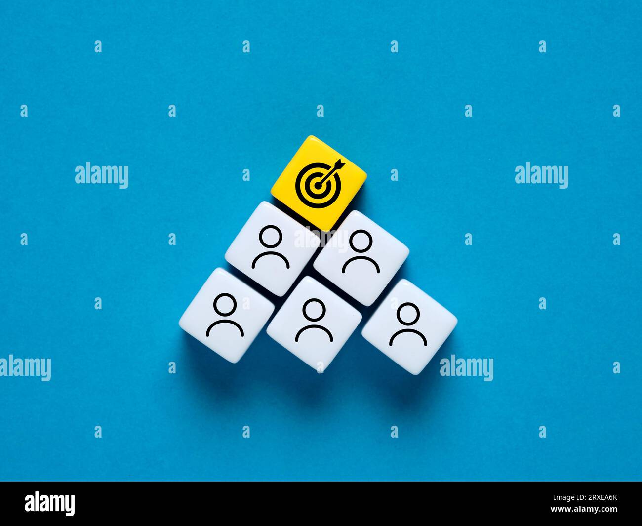 Teamwork and achieving corporate business goals concept. Employee and ...