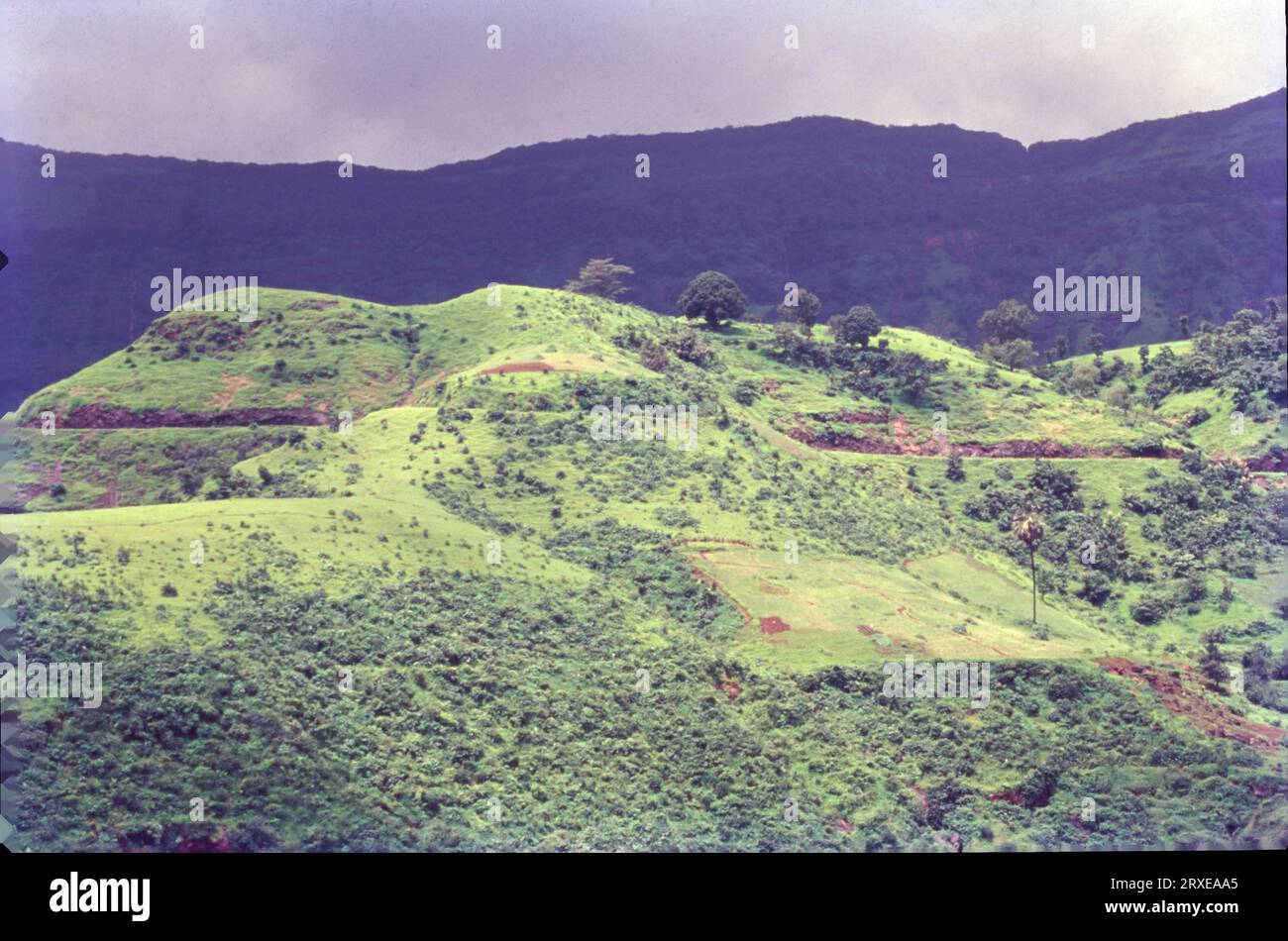 Mountain Ranges of Matheran Hill Station, Maharashtra, India Stock ...