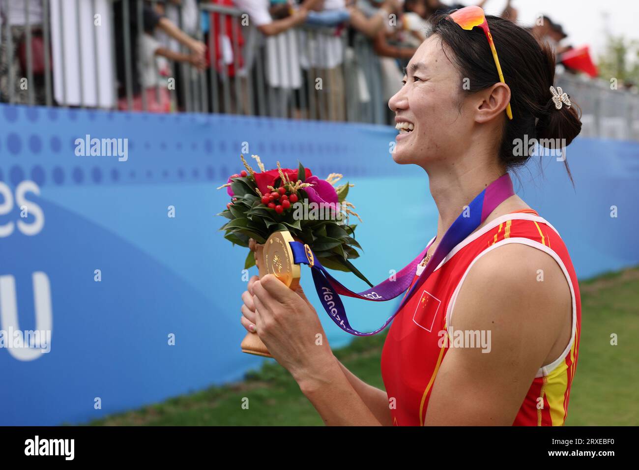 Hangzhou, China's Zhejiang Province. 25th Sep, 2023. Chen Yunxia from ...