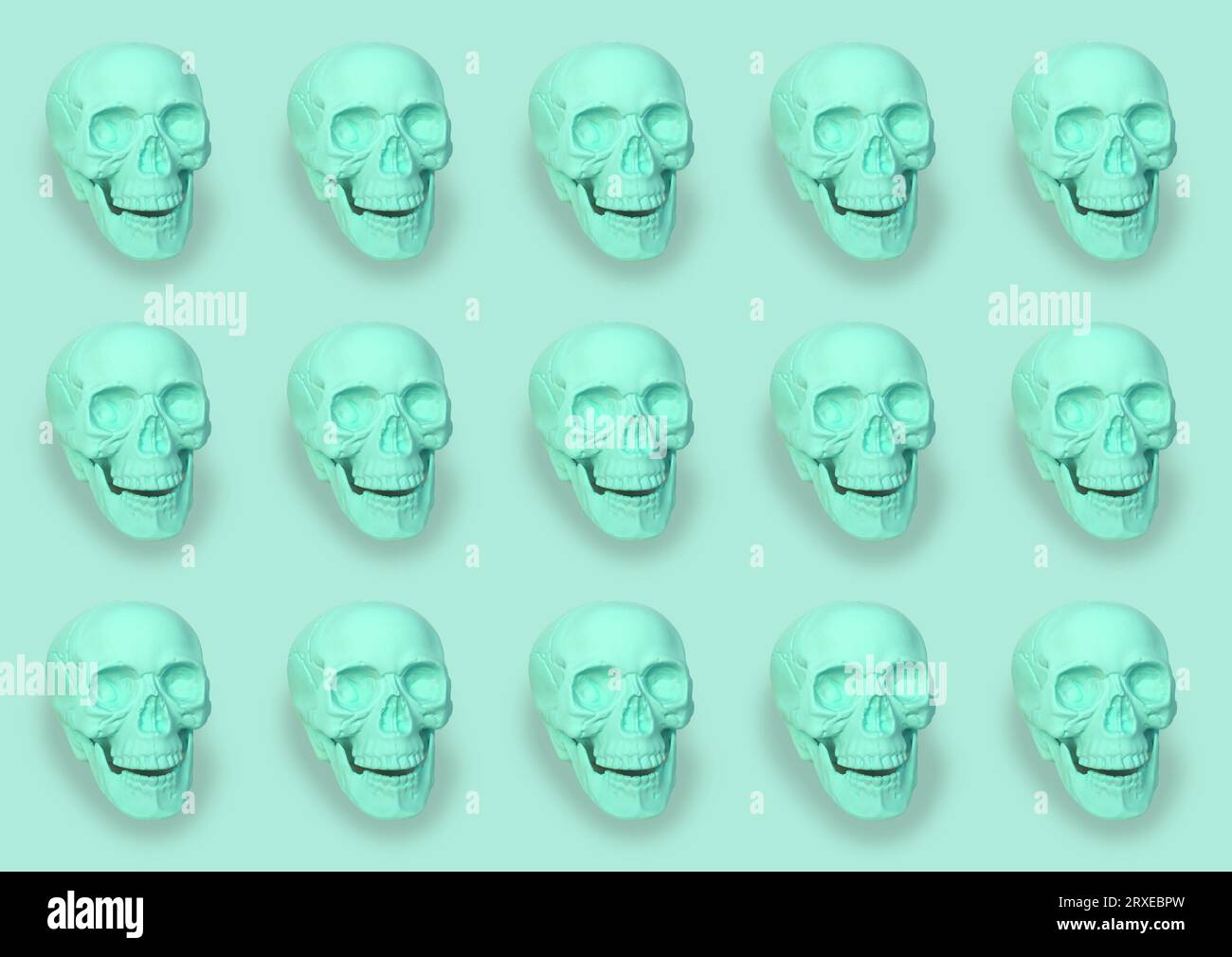 Green zombie head pattern hi-res stock photography and images - Alamy