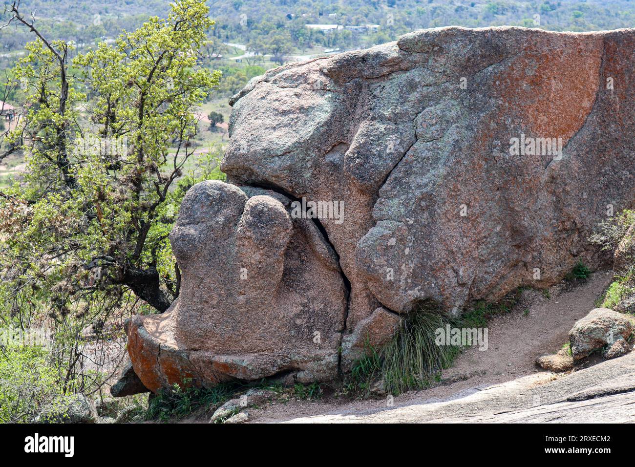 Granite geological stone and rock formations in the Texas Hill Country ...
