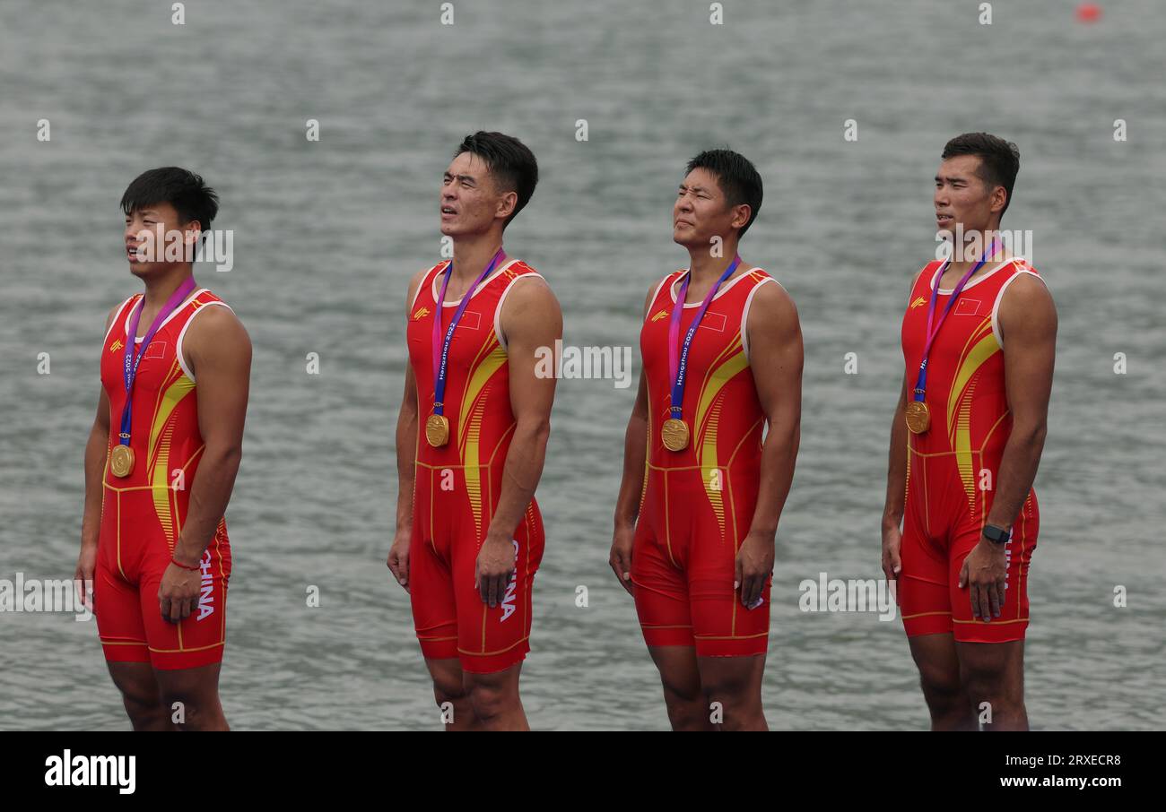 Hangzhou, China's Zhejiang Province. 25th Sep, 2023. Han Wei, Yi Xudi ...