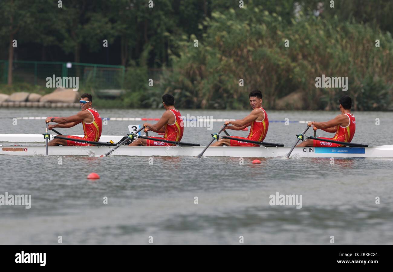 Hangzhou, China's Zhejiang Province. 25th Sep, 2023. Han Wei, Yi Xudi ...