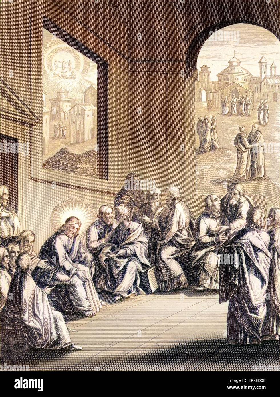 Jesus Christ proposes to his disciples a child as a model of the ...