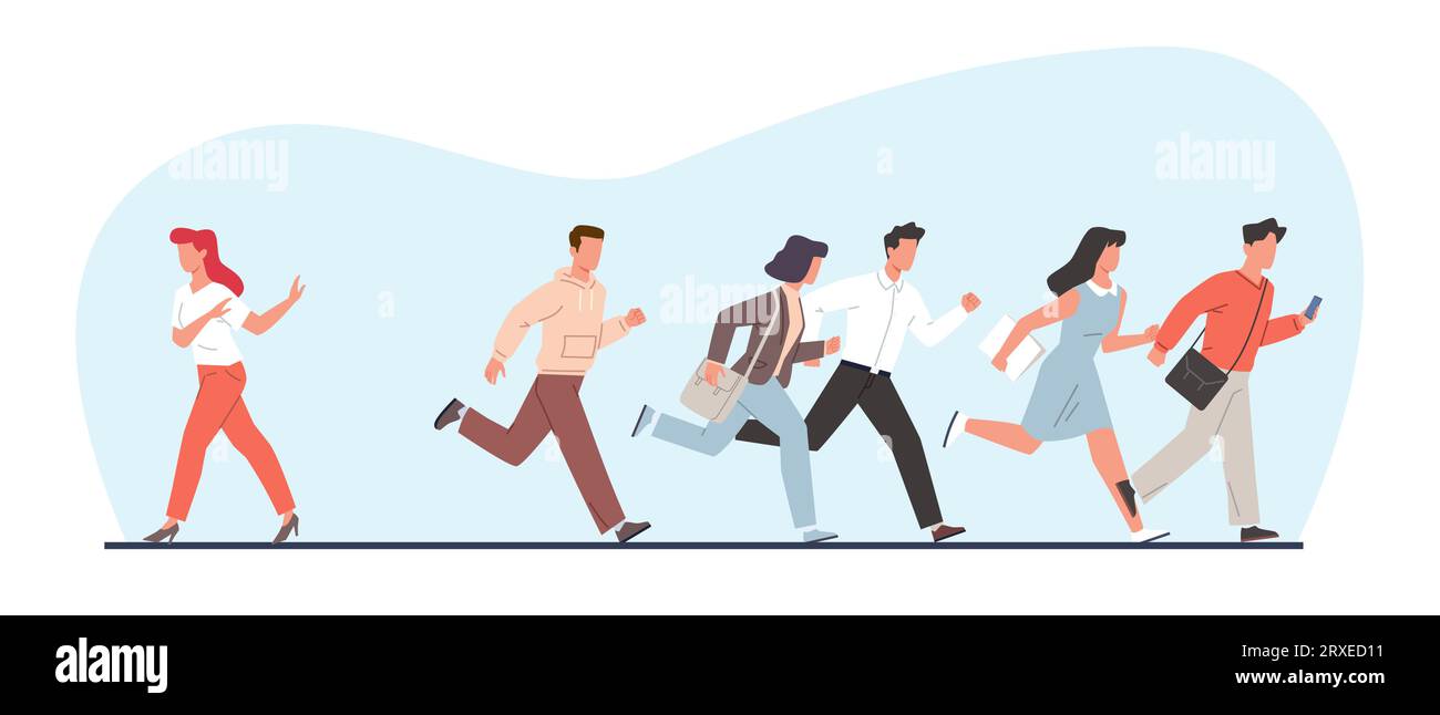 Giving up career race, weak woman refuses to compete with other people ...