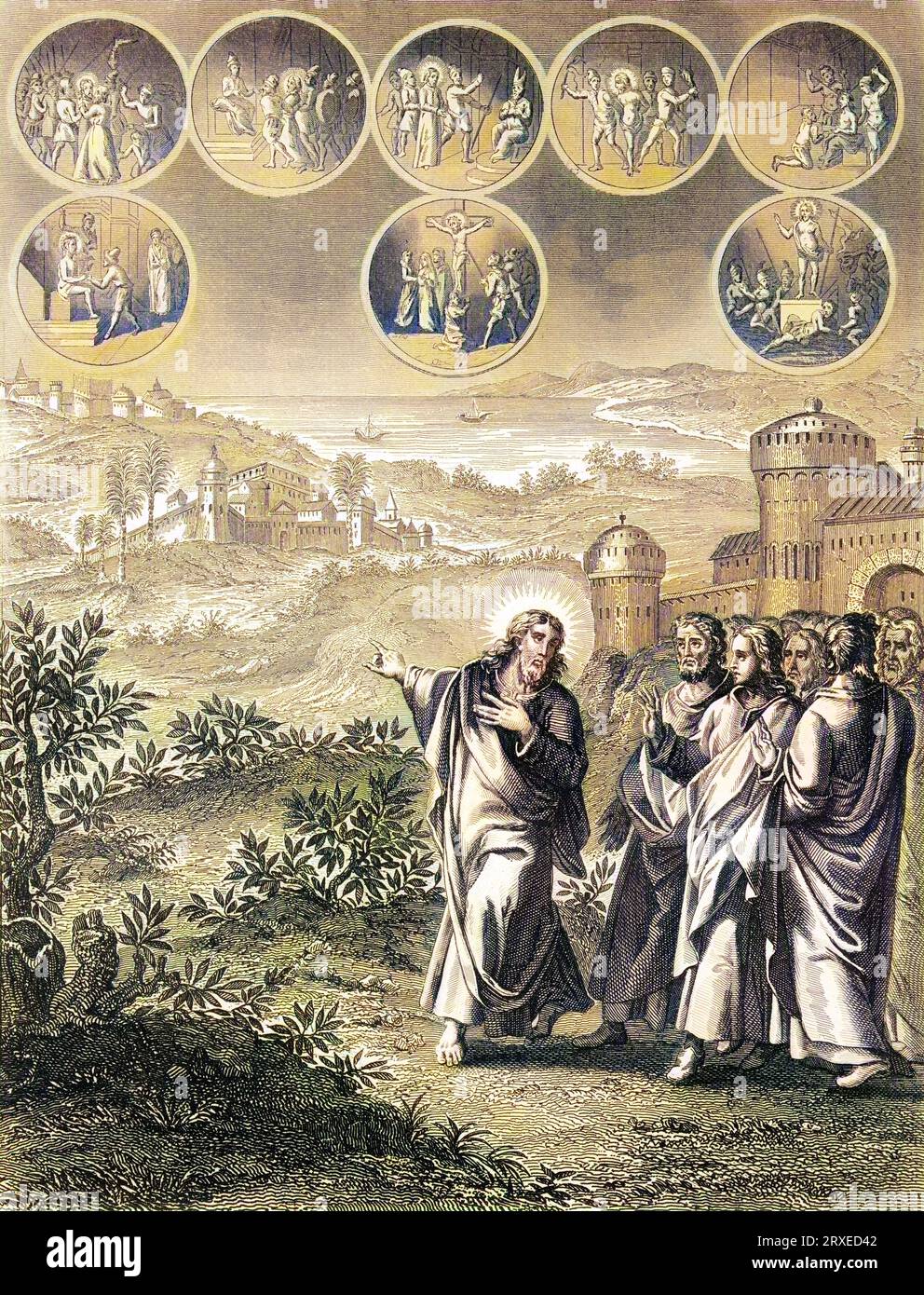 Jesus and disciples in jerusalem hi-res stock photography and images ...