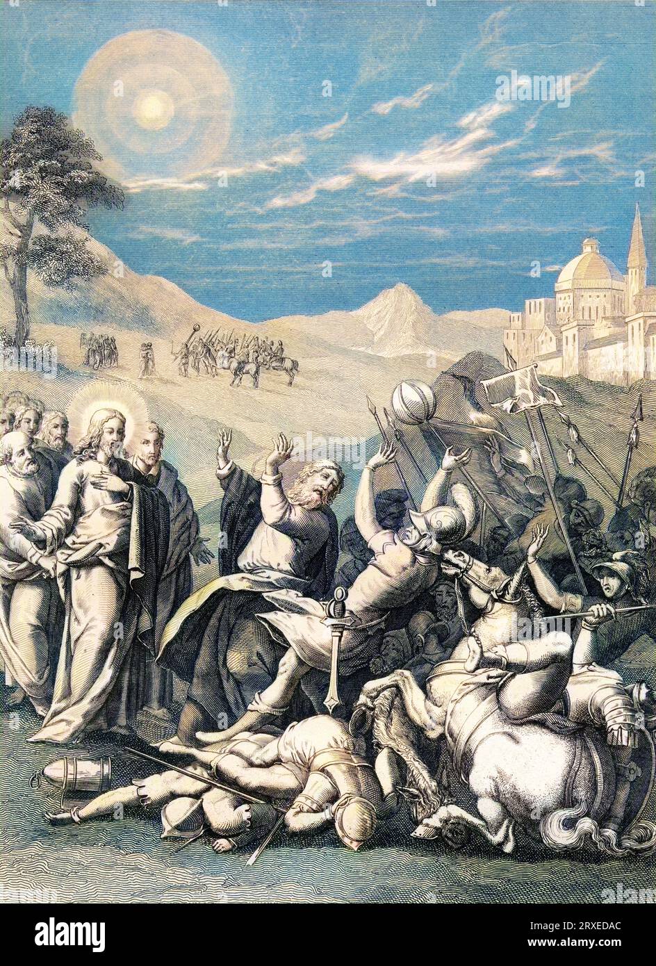 The Arrest of Jesus Christ, Jesus overthrows them all with a single ...
