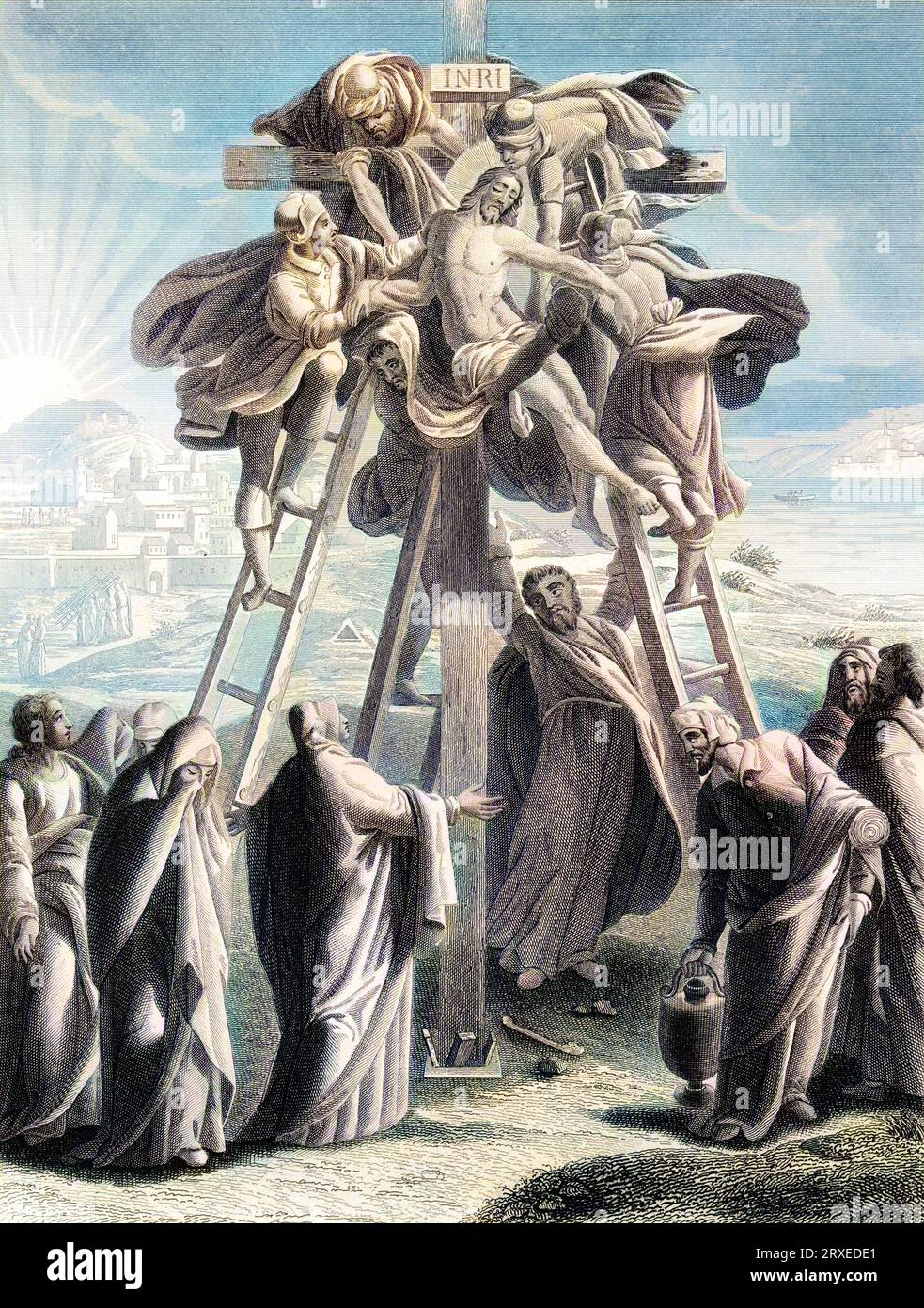 Jesus taken down from cross hi-res stock photography and images - Alamy