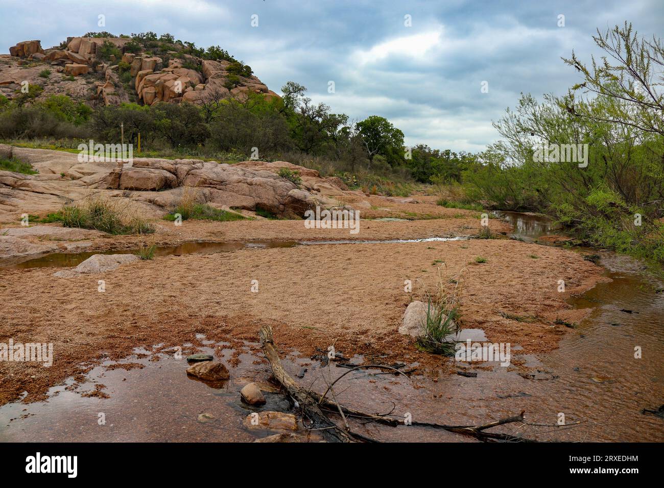 Creeks and streams in the Texas Hill Country, Enchanted Rock State Park ...