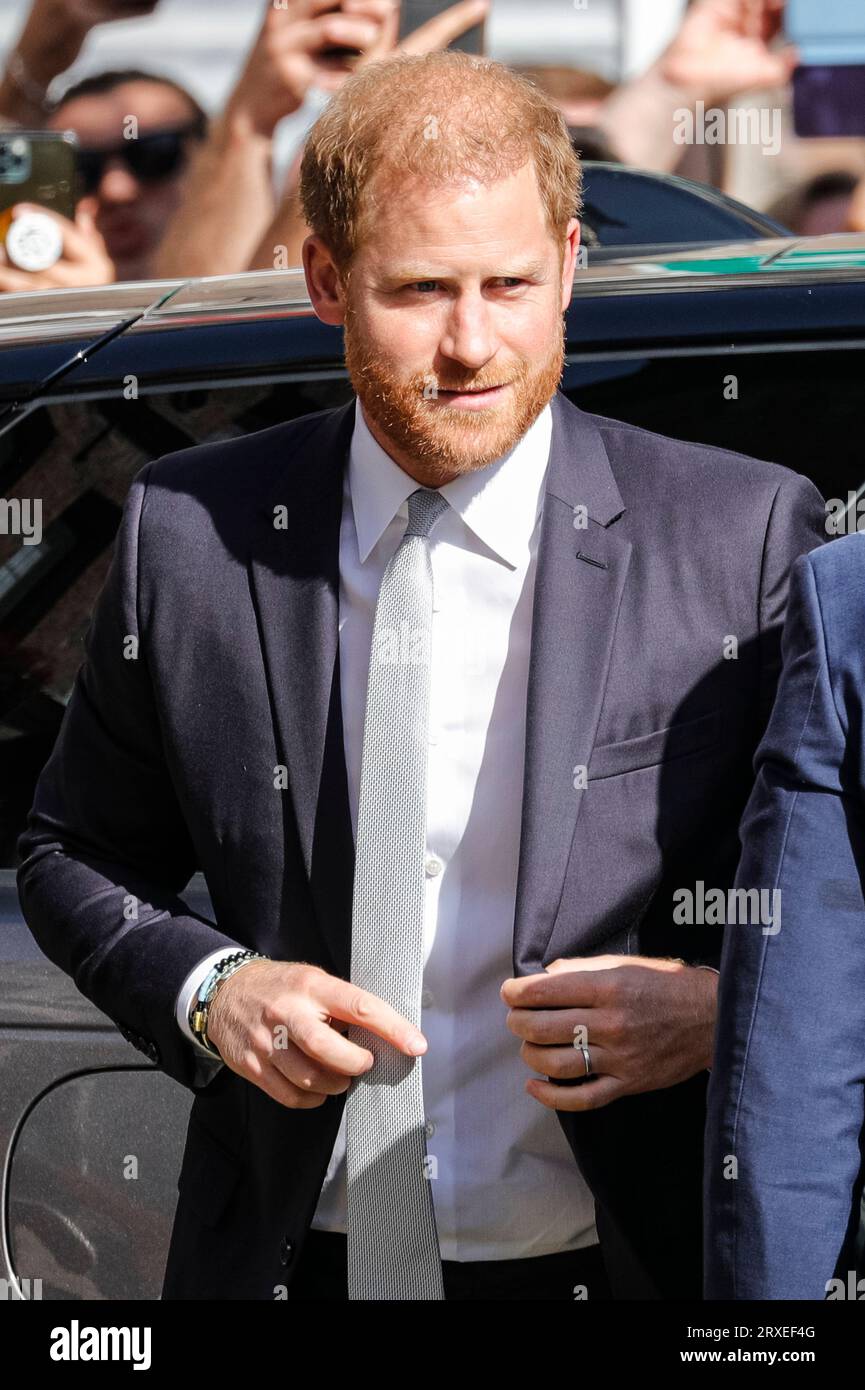 Düsseldorf, Germany, 09th Sep 2023. Prince Harry walks the carpet with ...