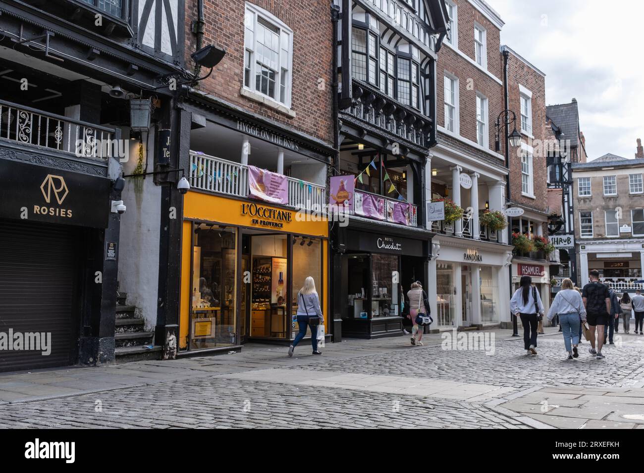 Chester city centre, UK Stock Photo - Alamy