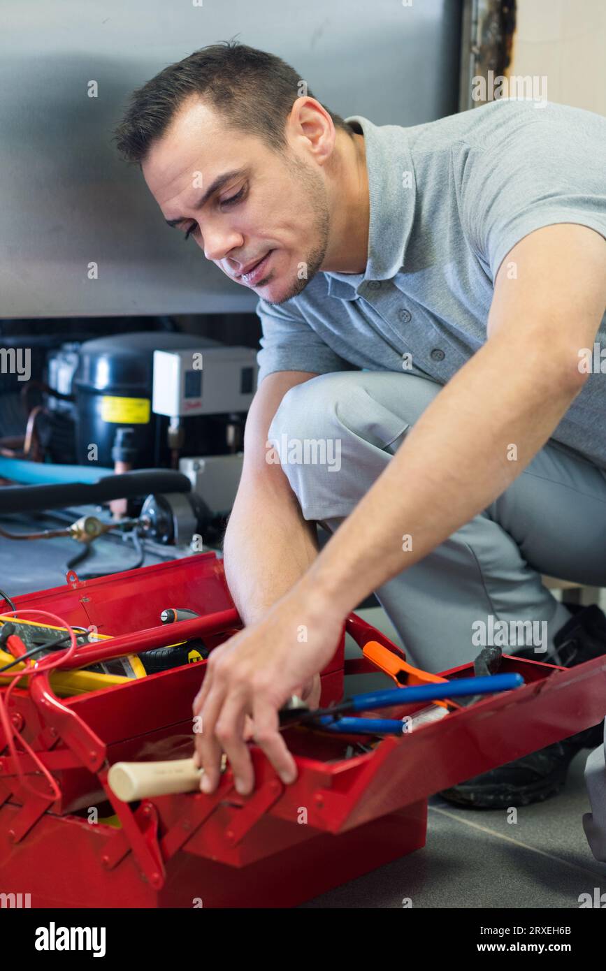 Builder tool box hi-res stock photography and images - Alamy
