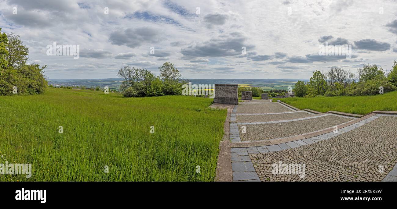 Picture of the memorial at the Buchenwald concentration camp near ...