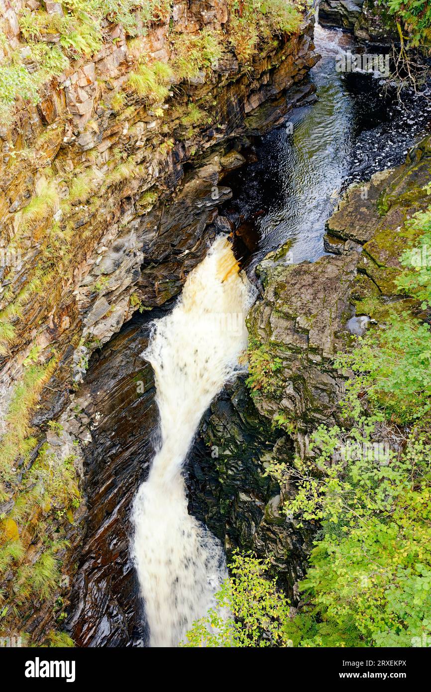 Corrieshalloch Gorge Braemore junction Scotland the Abhainn Droma river ...