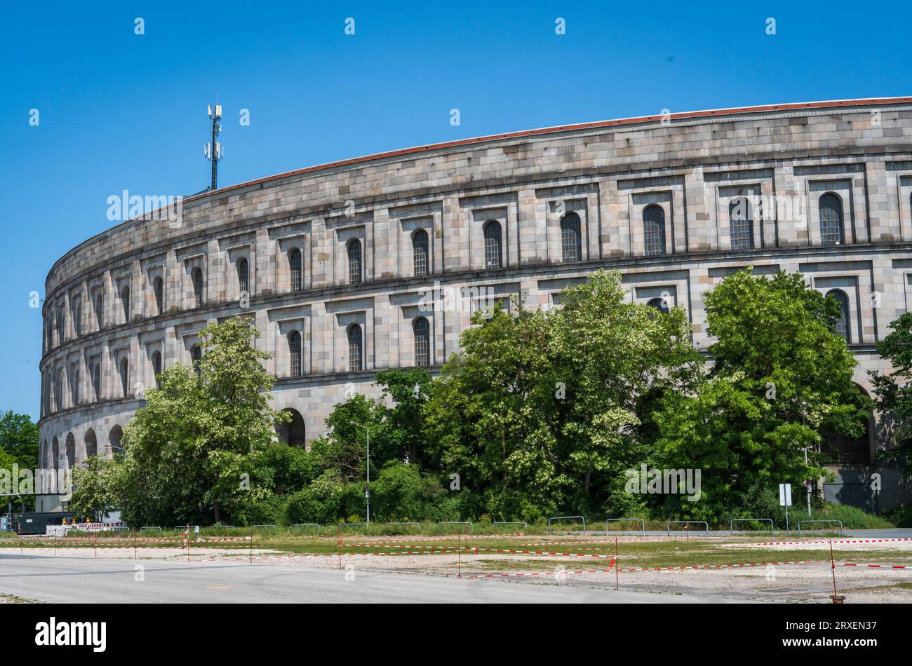 The Nazi party rally grounds, Kongresshalle, in Nuremberg Stock Photo ...