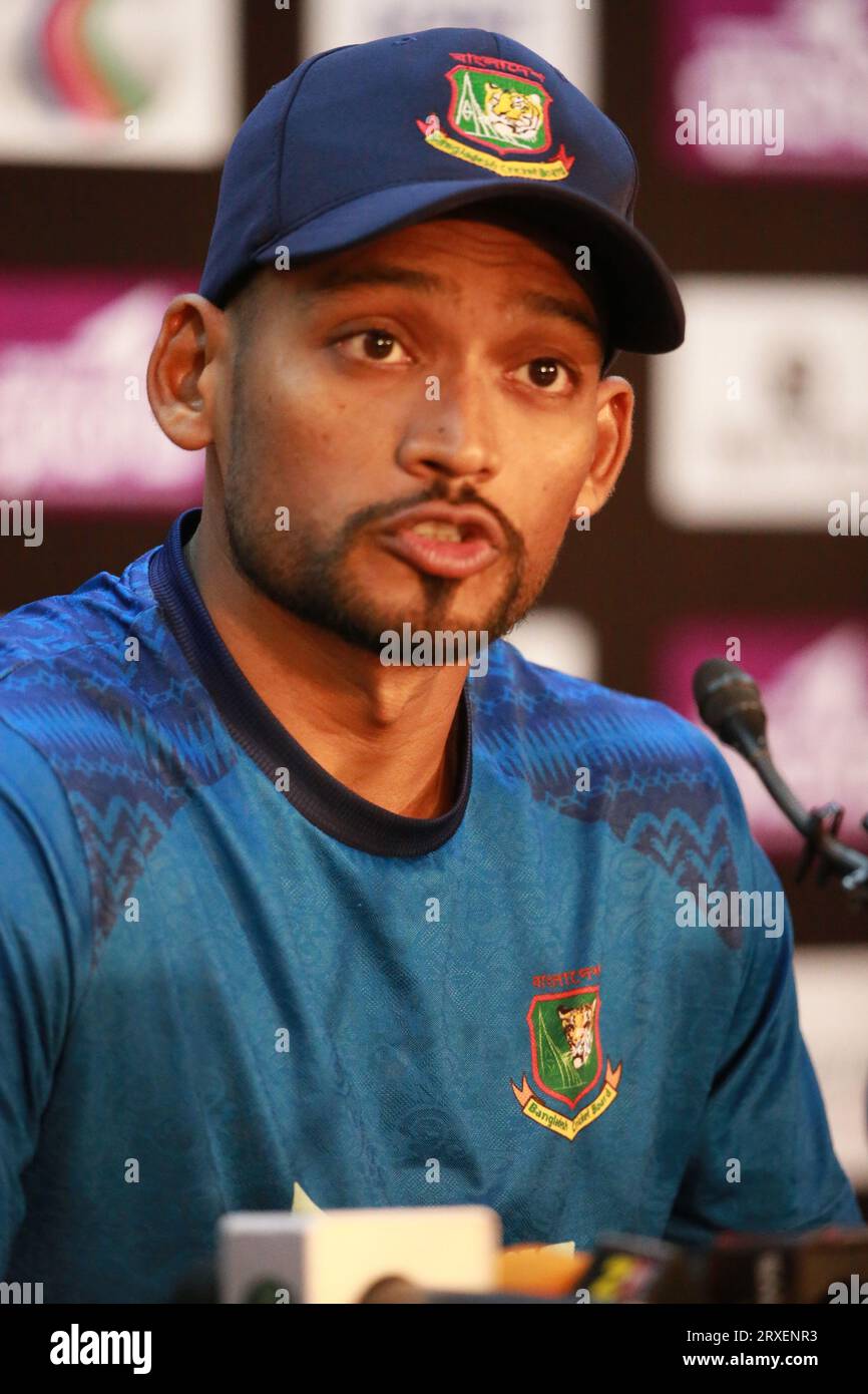 Nazmul Hasan Shanto, Bangladfesh third ODI match captain attends pre ...