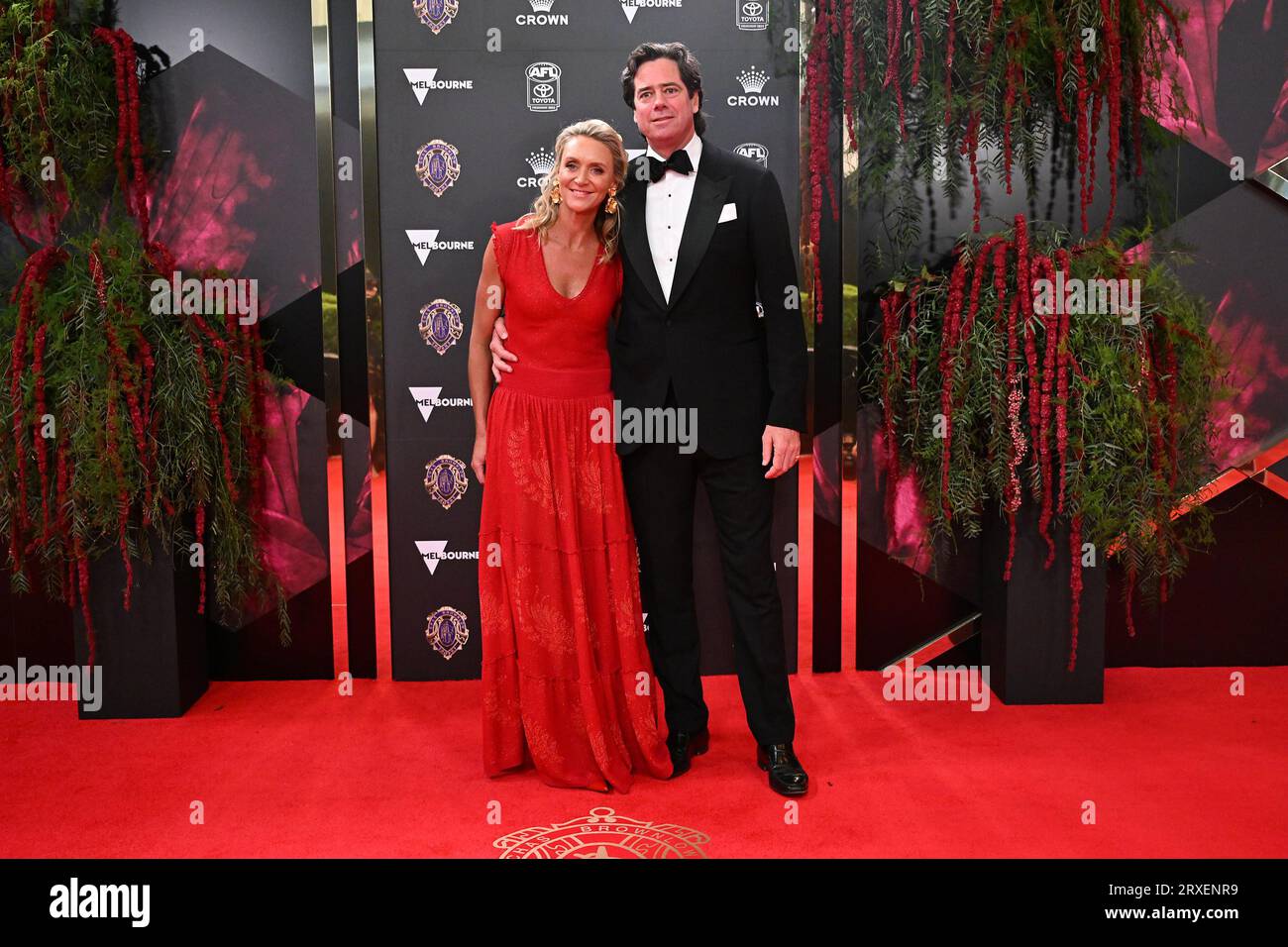 Melbourne, Australia. 25th Sep, 2023. AFL CEO Gillon McLachlan and ...