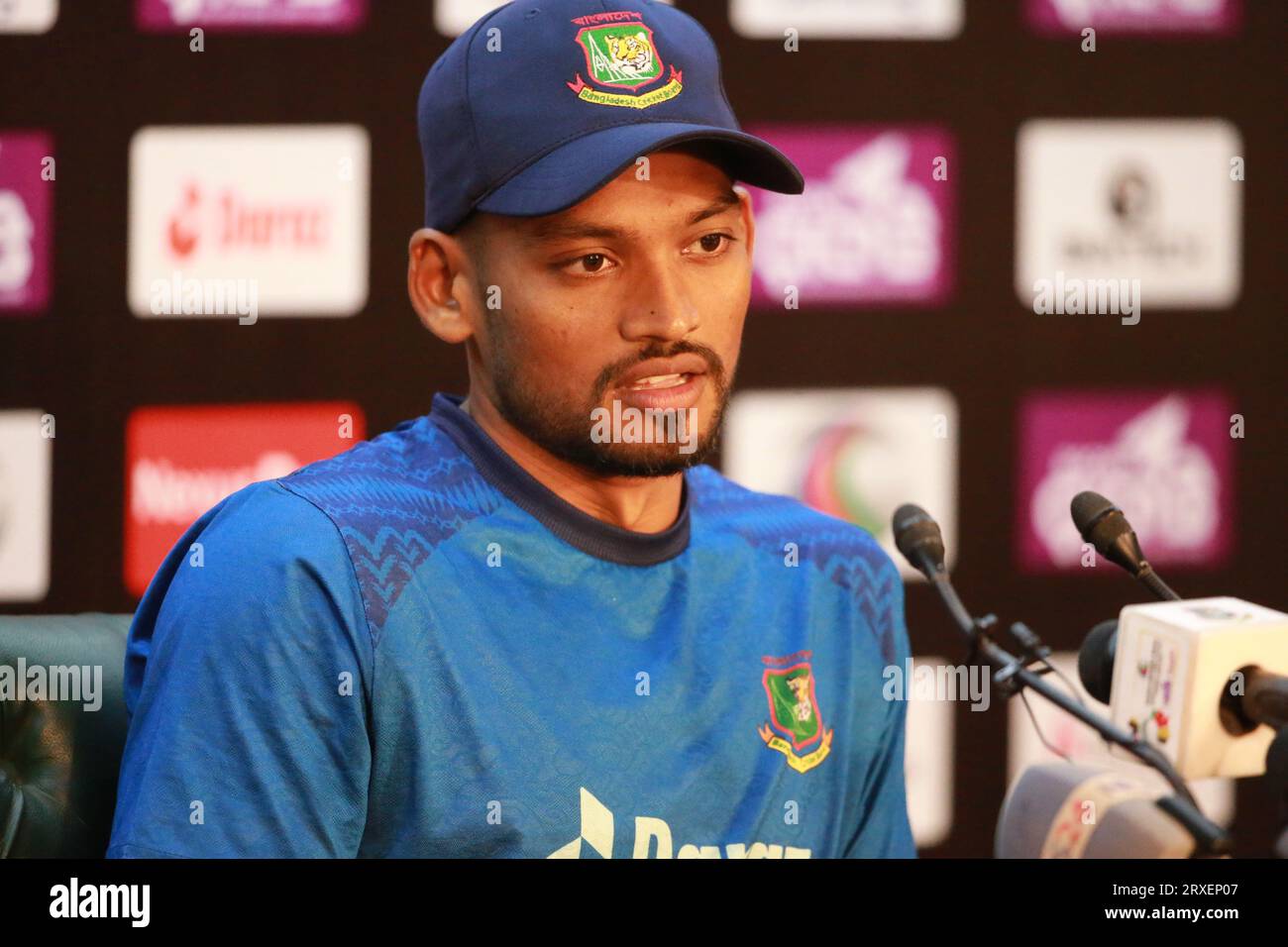 Nazmul Hasan Shanto, Bangladfesh third ODI match captain attends pre ...