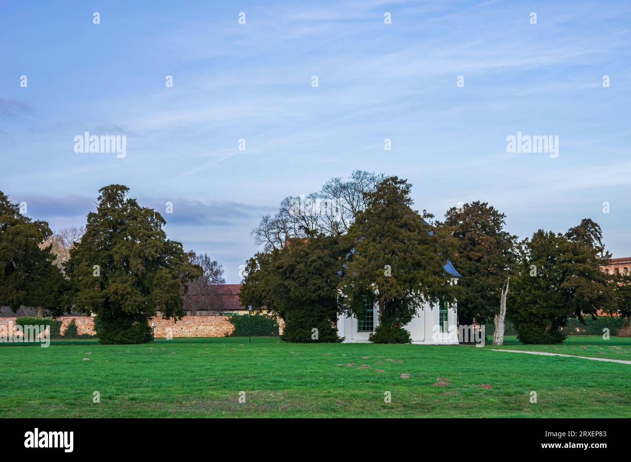 Dargun Palace and Abbey, dating back to the late 17th century in its ...