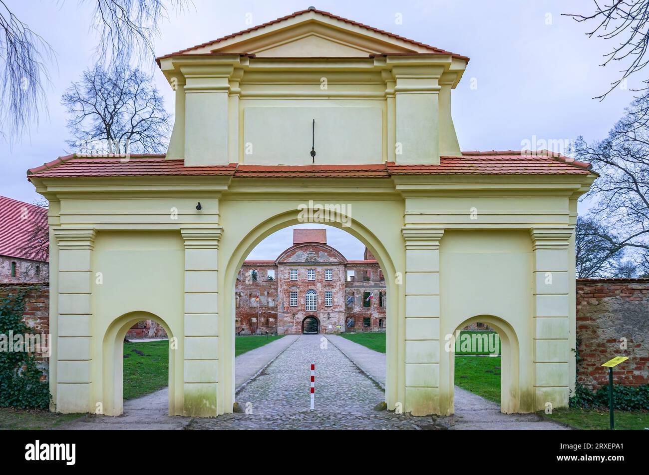 Yellow Gate, Dargun Palace and Abbey, in the eponymous town of Dargun ...