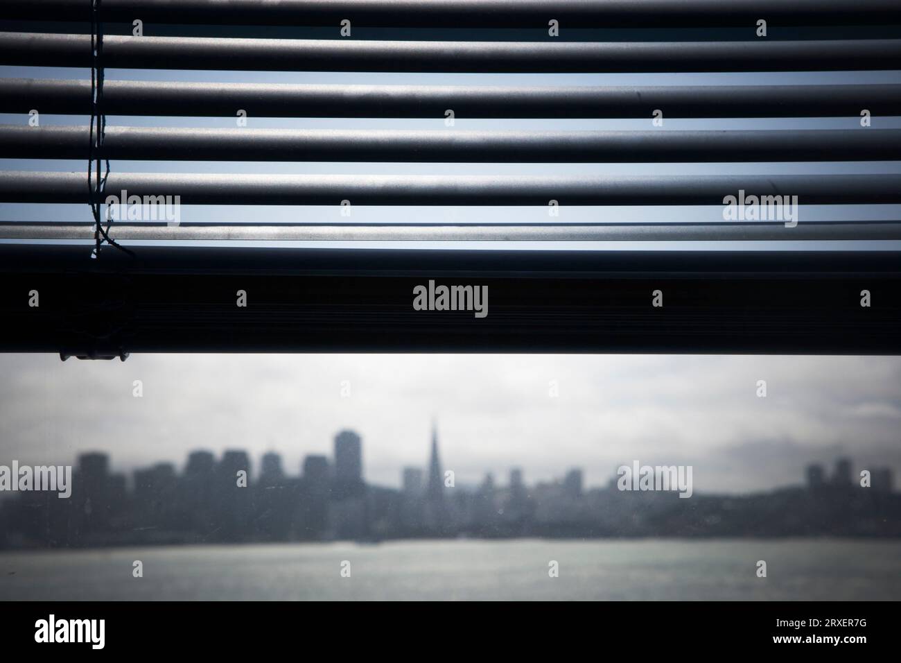 View through window and blinds Stock Photo - Alamy